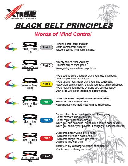 Black Belt Principles - Master Ken's